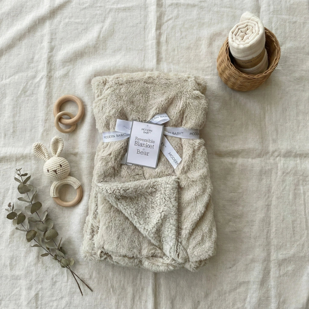 Baby Reversible Furry Blanket | Alaya Junior